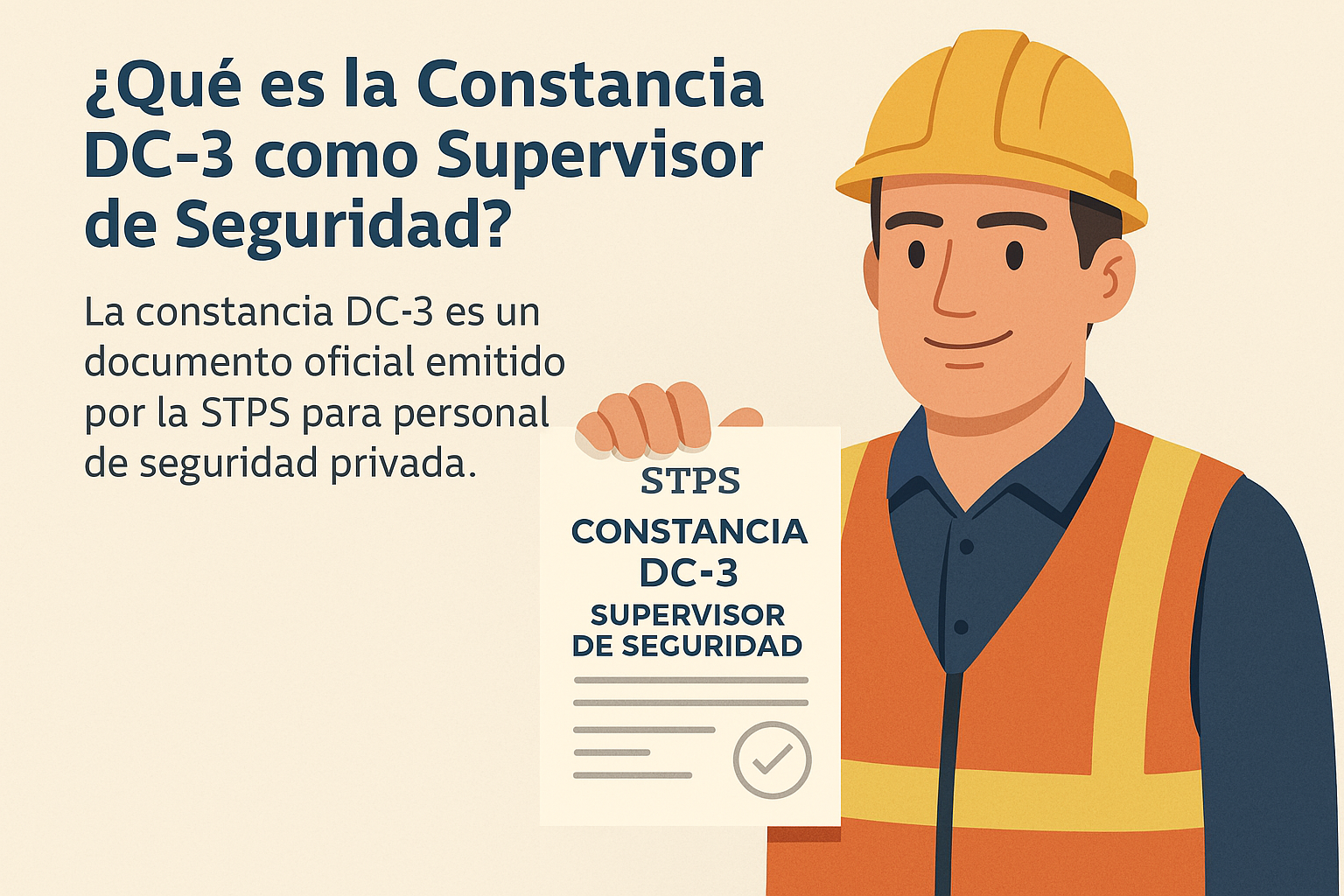 ¿Qué es la Constancia DC-3 como Supervisor de Seguridad? - Track Vigilante